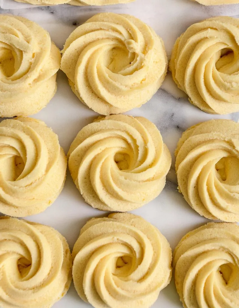 Easy Piped Butter Cookies